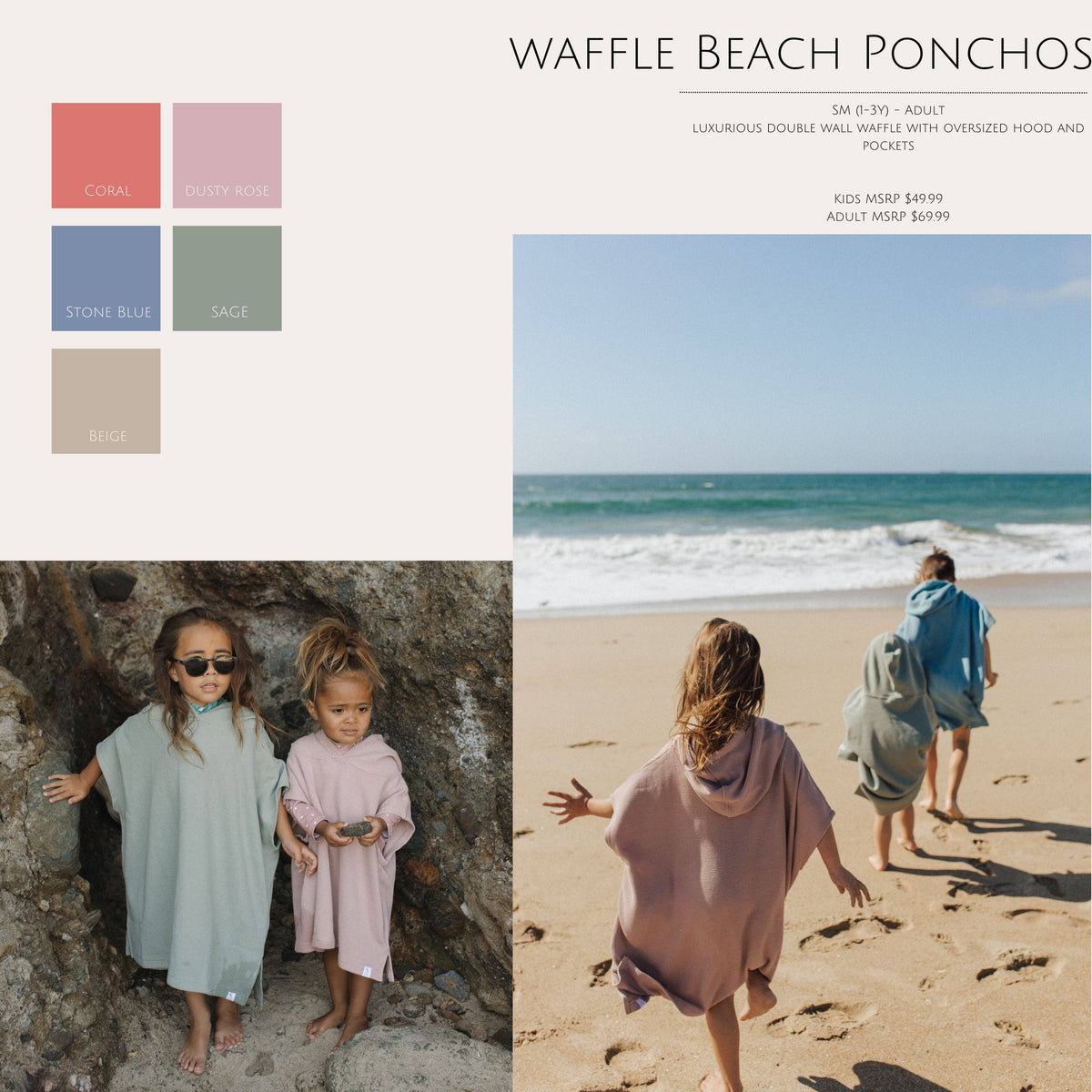 Current Tyed Waffle Beach Poncho – Bumbleboo