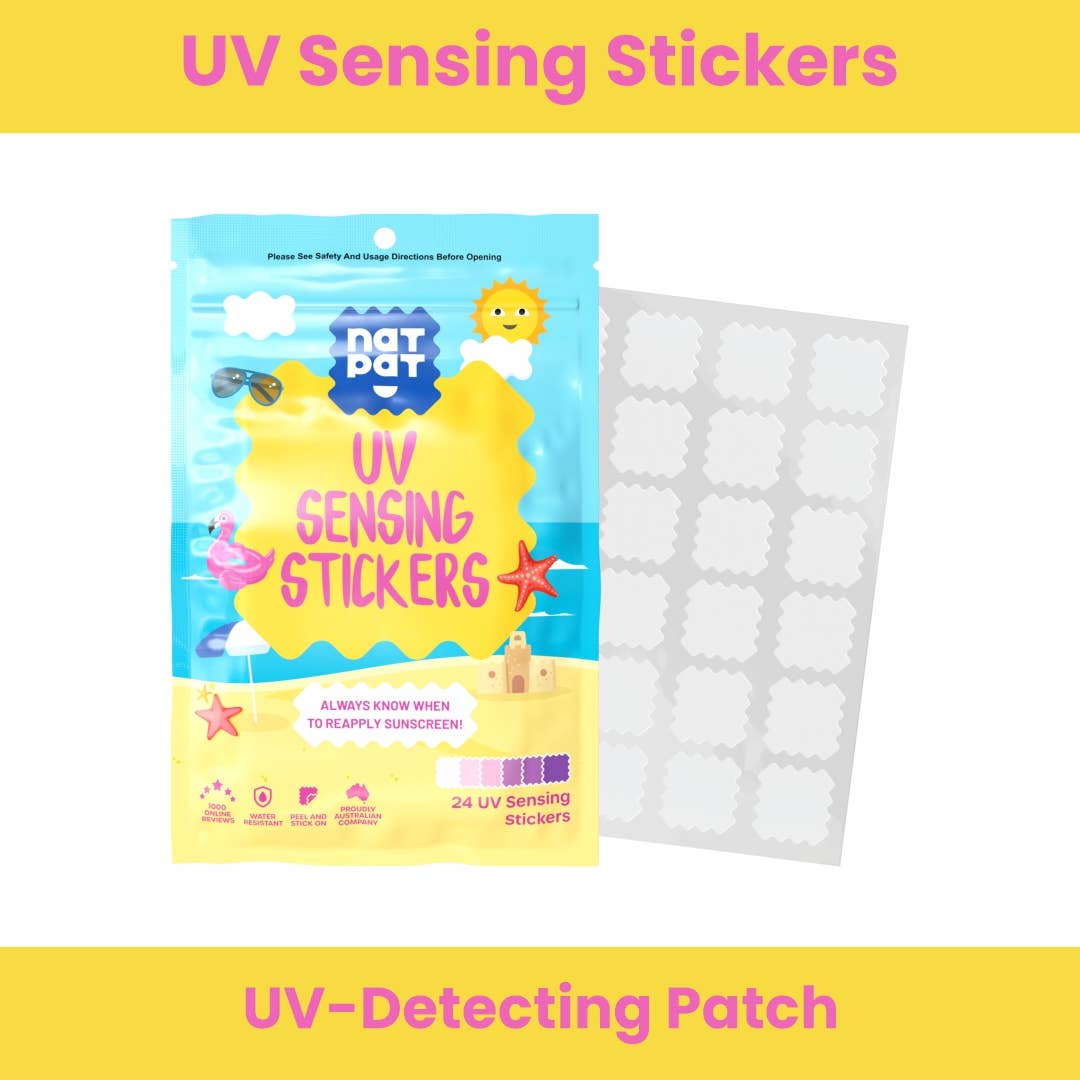 SunnyPatch | UV Detection Patches | Sunscreen Reminder Dots – Bumbleboo